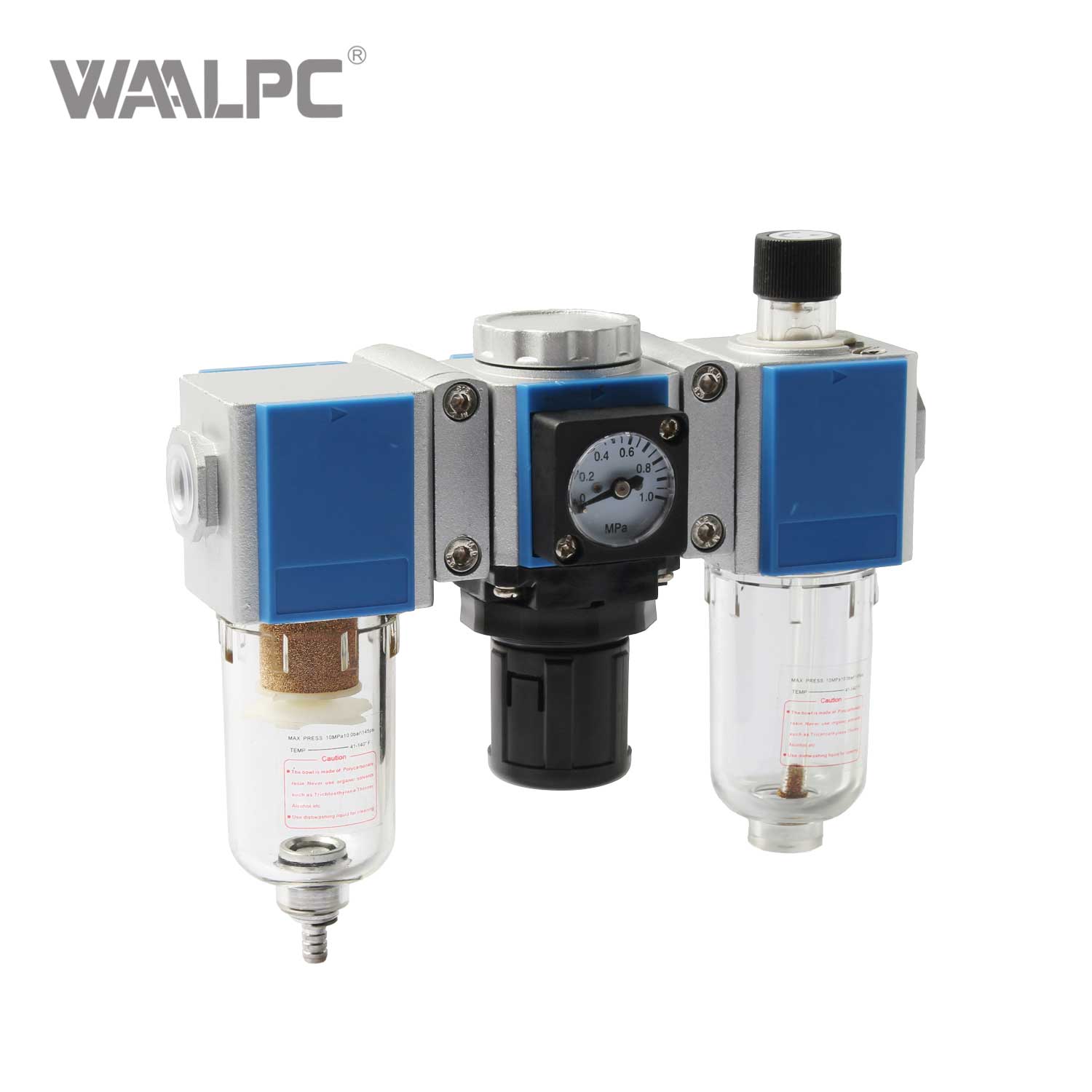 AIRTAC F.R.L Combination Air Treatment Unit Filter Regulator Lubricator 1/4" 3/8'' 1/2" Ports ...