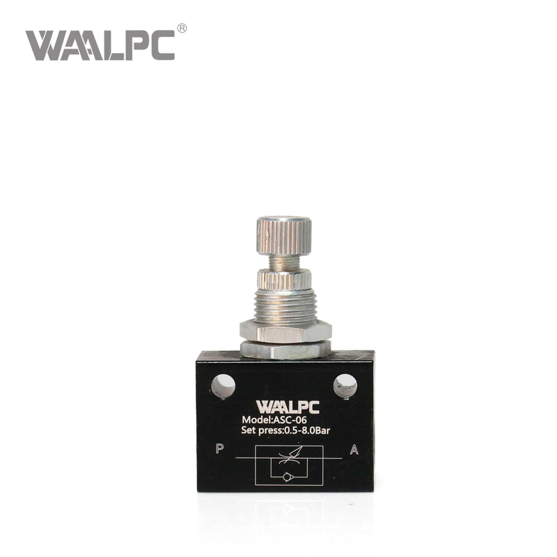 Gas Flow Control Valve ASC One-Way Throttle Valve Pneumaic Components - Buy One Way Throttle ...