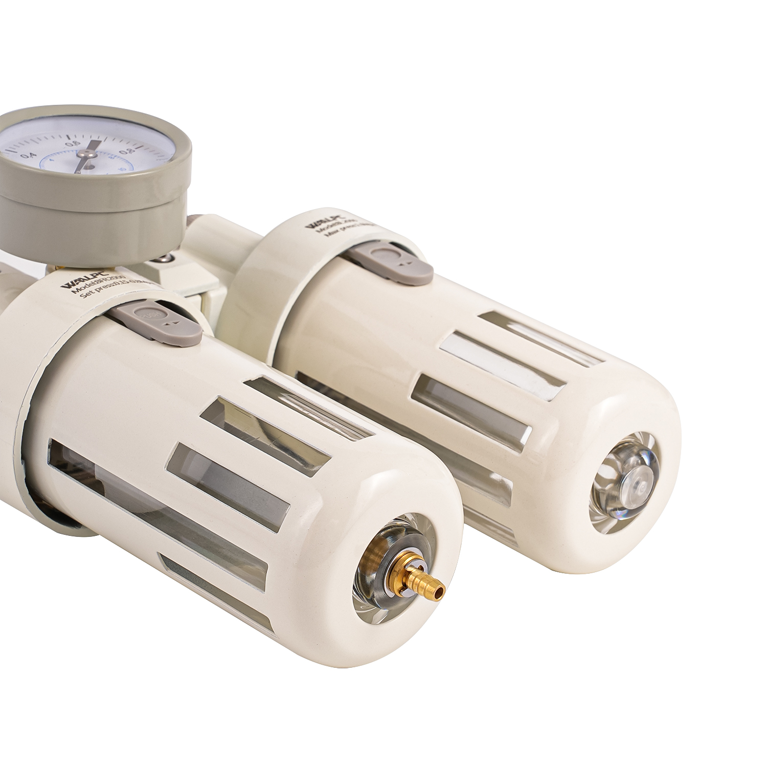 1/4" Pneumatic Air Source Treatment Unit – Dual Filter, Regulator ...