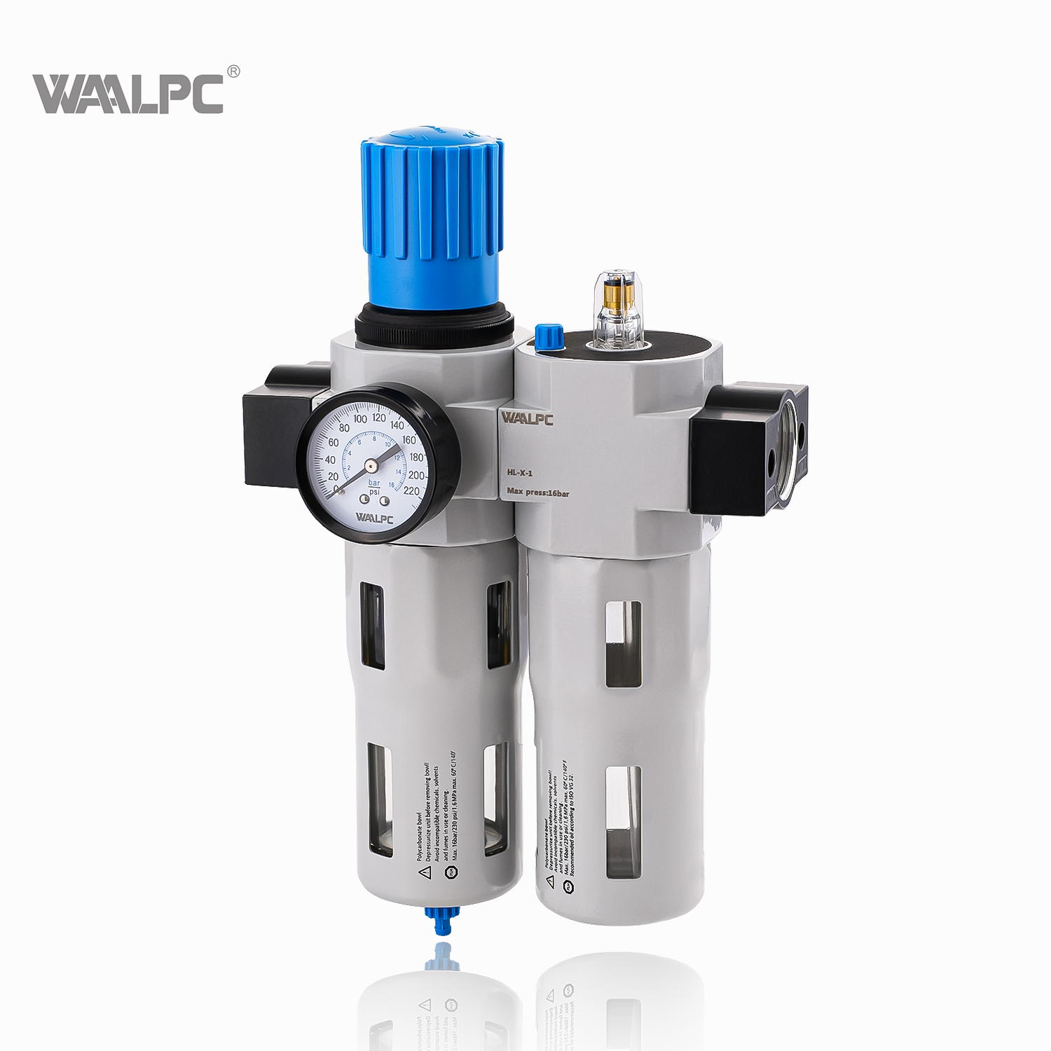 Compressed Air Pressure Reducing Valve High Pressure Regulating Valve Pressure Gauge Suitable ...